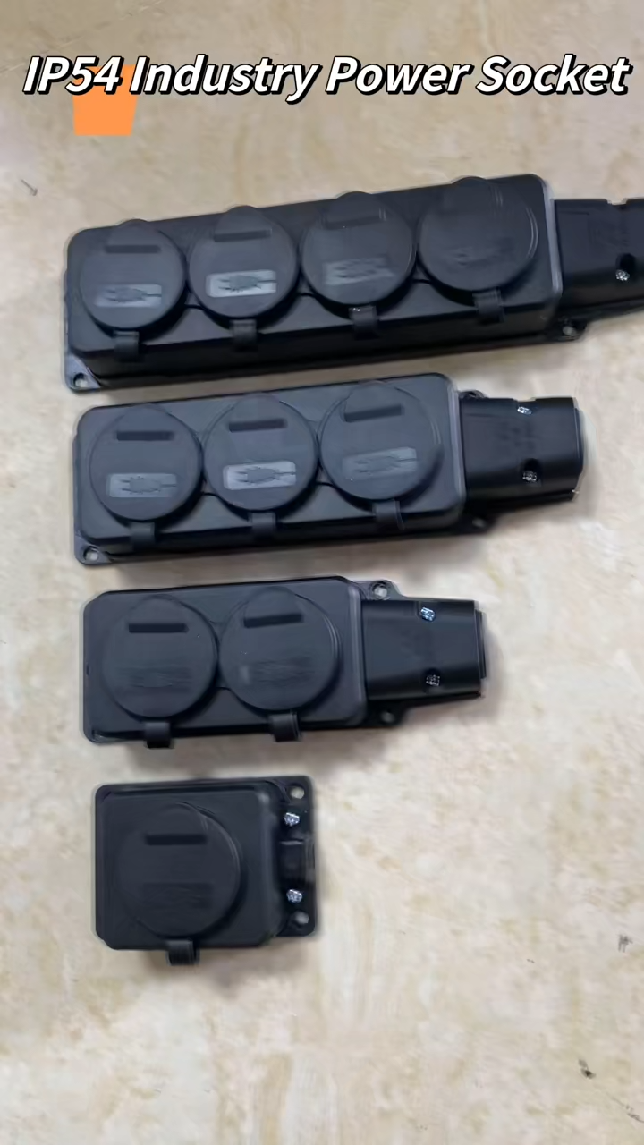 STOP KONTAK TERMINAL Anti Air IP54 16A 250V EU DENGAN PENUTUP 1/2/3/4 LUBANG SOCKET ANTI AIR ...