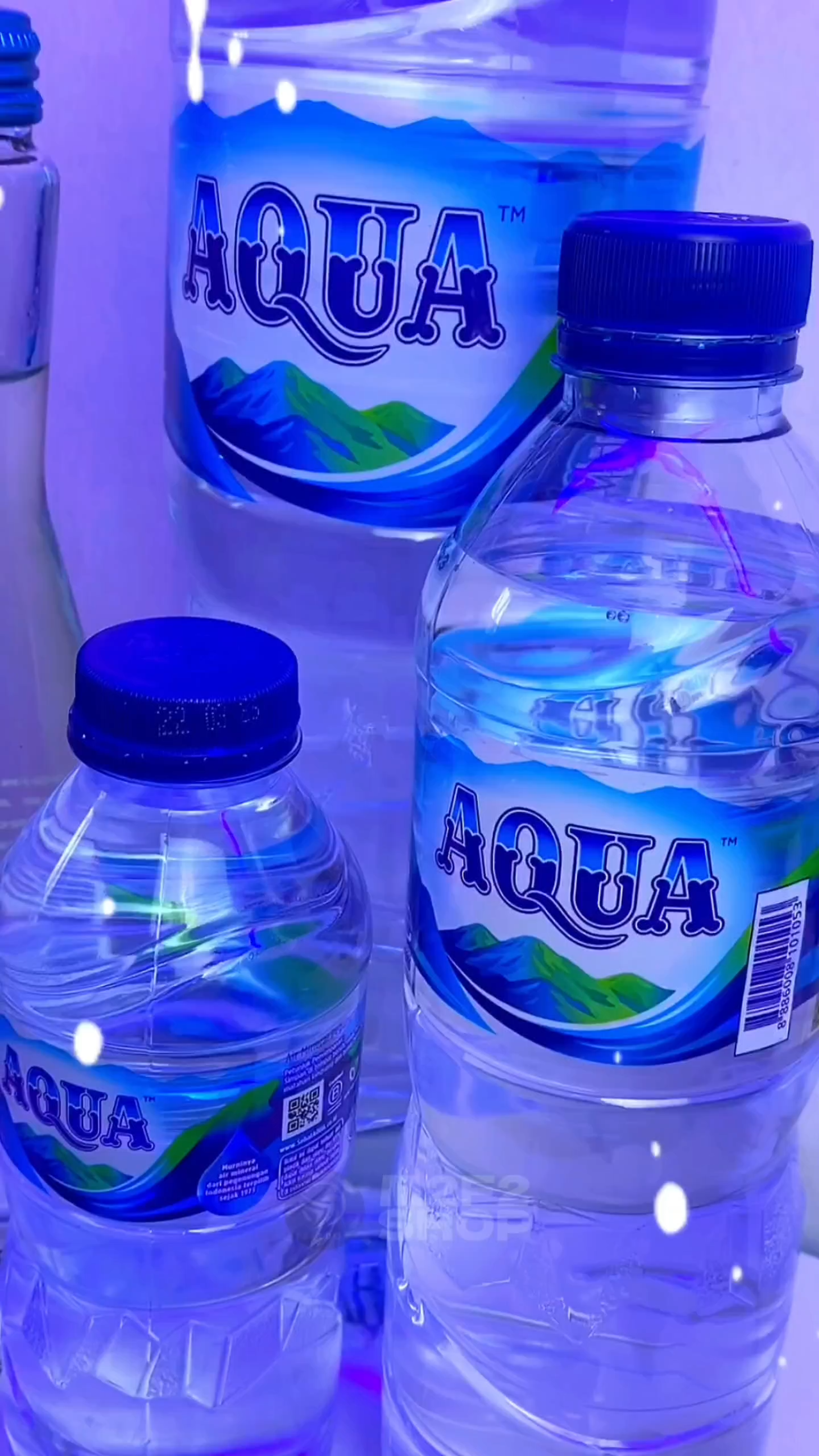 Air Mineral Aqua Botol Mini Pet - 330 ml (Kemasan Satuan)