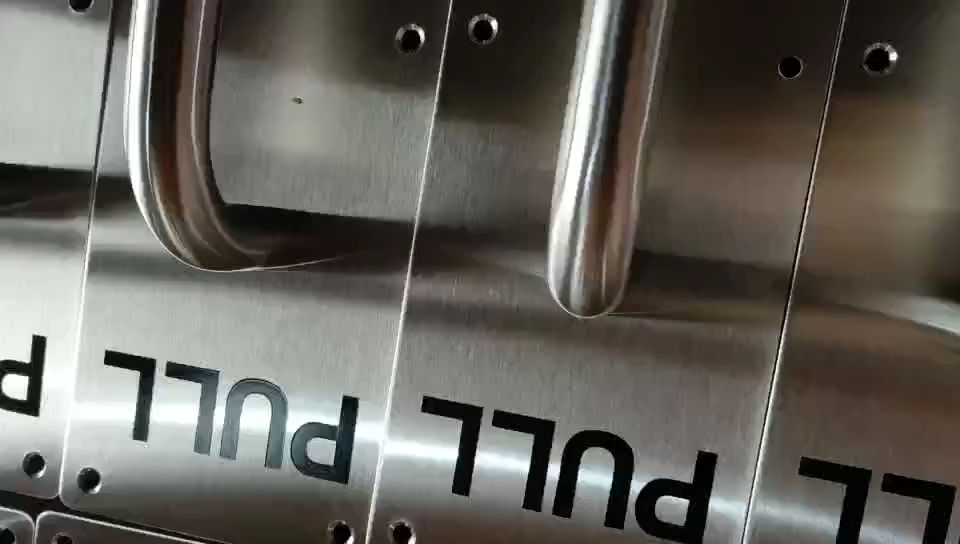 Pull Push Handle Stainless Push Plate Pull Plate Handle Pintu Sign ...