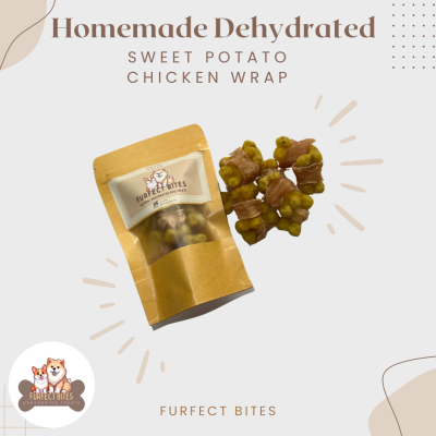 FURFECT BITES Dehydrated Sweet Potato Chicken Wrap - 35 grams