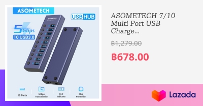 ASOMETECH 7/10หลายพอร์ต USB C Harger HUB แยก USB HUB USB 3.0 5G Bps ความเร็ว HUB โทรศัพท์ชาร์จอะ ...