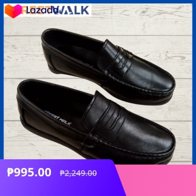 Streetwalk Black Shoes for Men Marikina Shoes for Men Slip on Shoes for ...