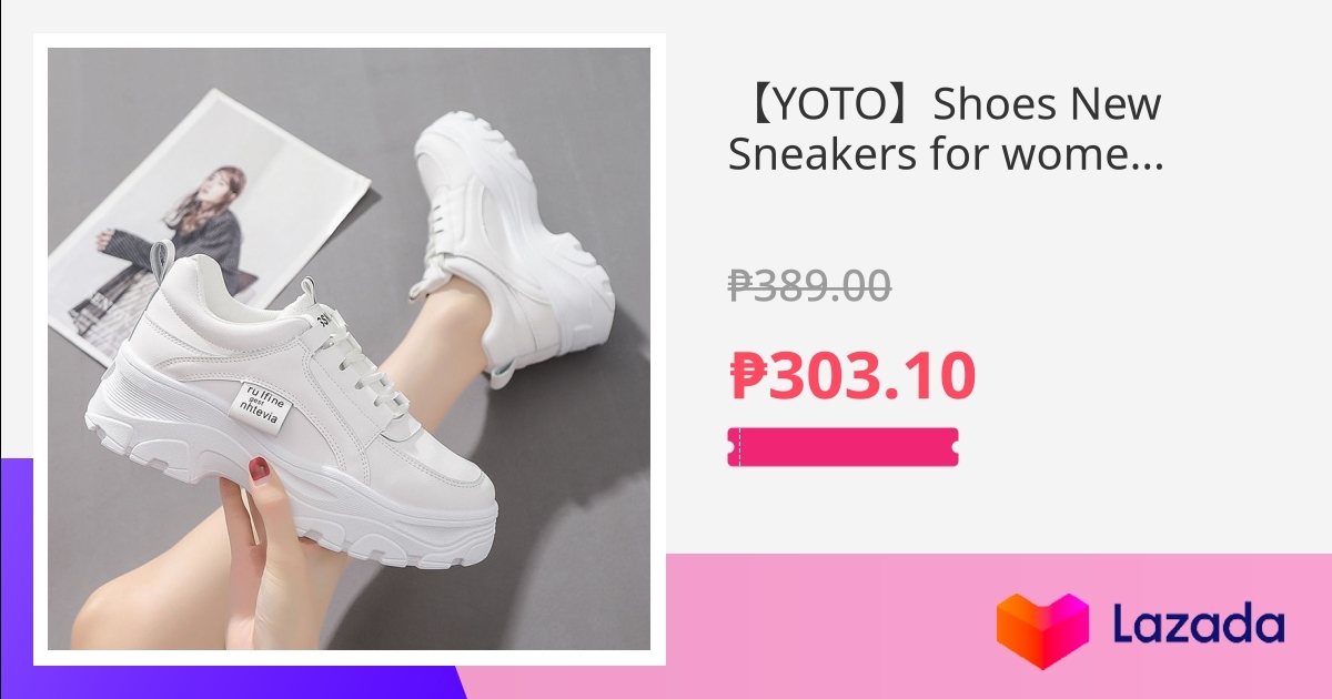 【YOTO】Shoes New Sneakers for women shoes fashion trending rubber shoes ...