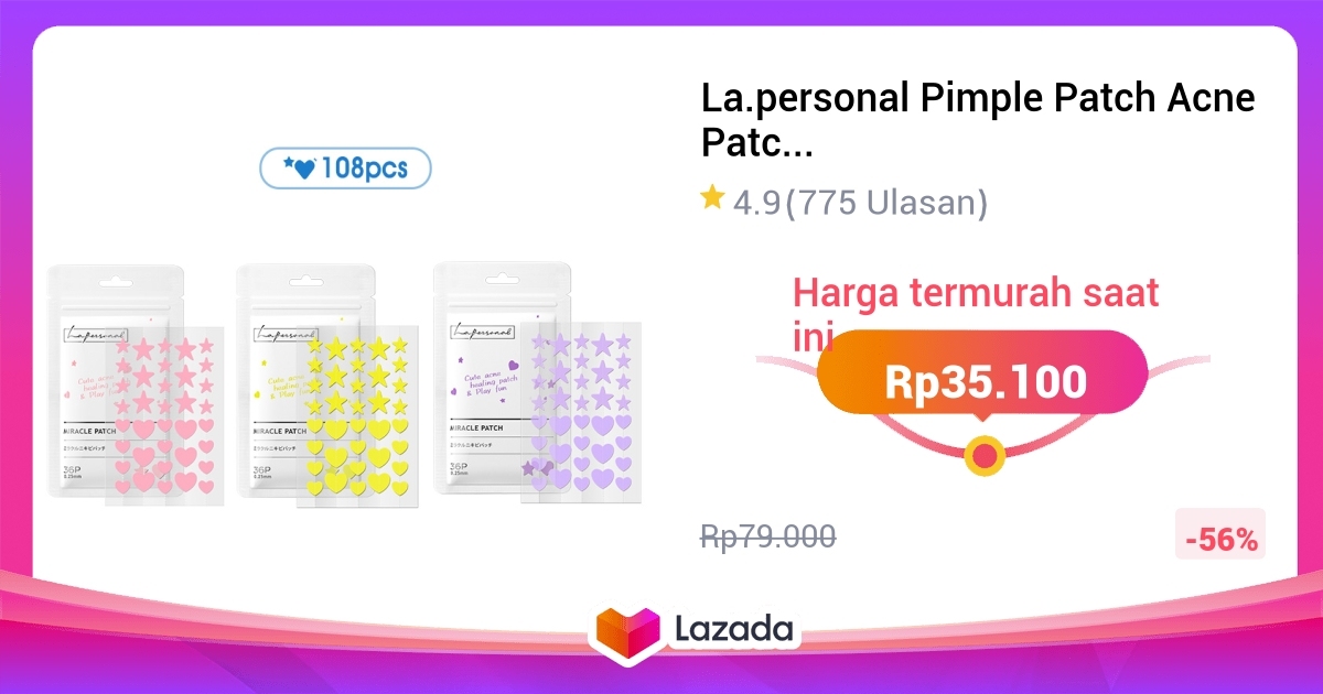 La.personal Pimple Patch Acne Patch Day/Night/Cute Acne Treatment Patch ...