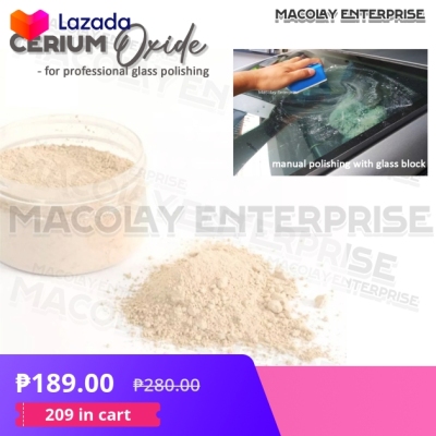 Cerium Oxide Powder approx 100g per pack for Glass Polishing 3.5micron ...