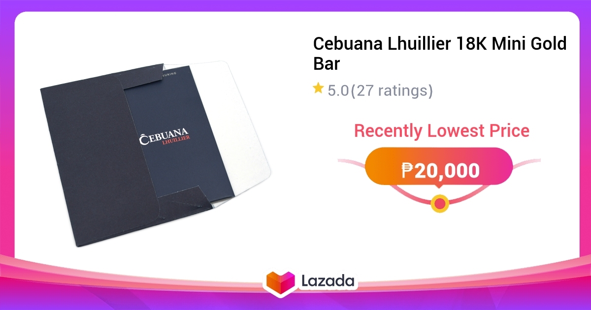 Cebuana Lhuillier 18K Mini Gold Bar
