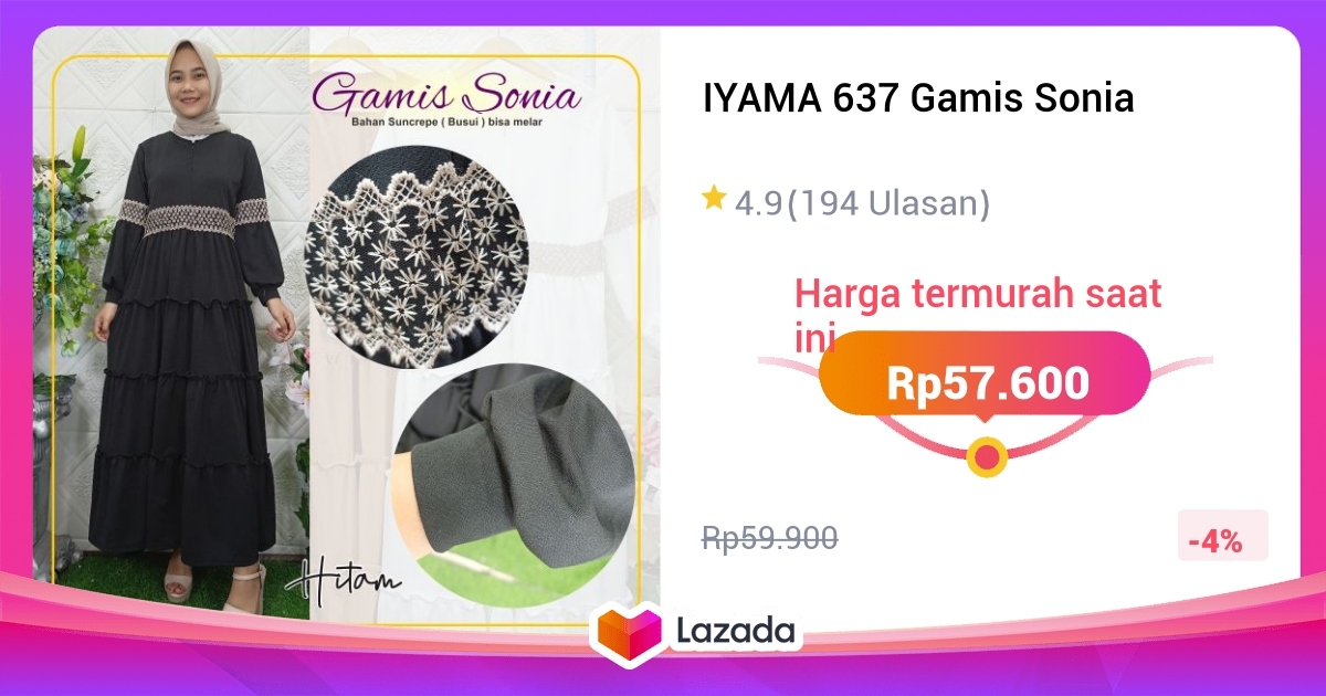 IYAMA 637 Gamis Sonia