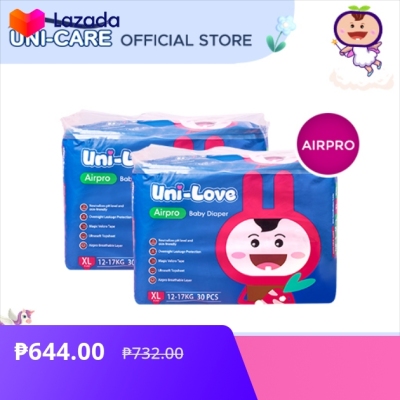 UniLove Airpro Baby Diaper 30's (X-Large) Pack of 2