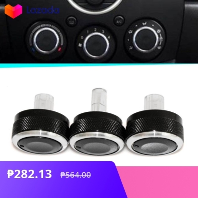 3 Pcs/Set Aluminum alloy air conditioning knob AC Knob Car Air ...