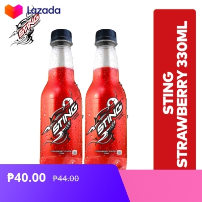 Sting Strawberry Energy Drink 330ML (Pack of 2)