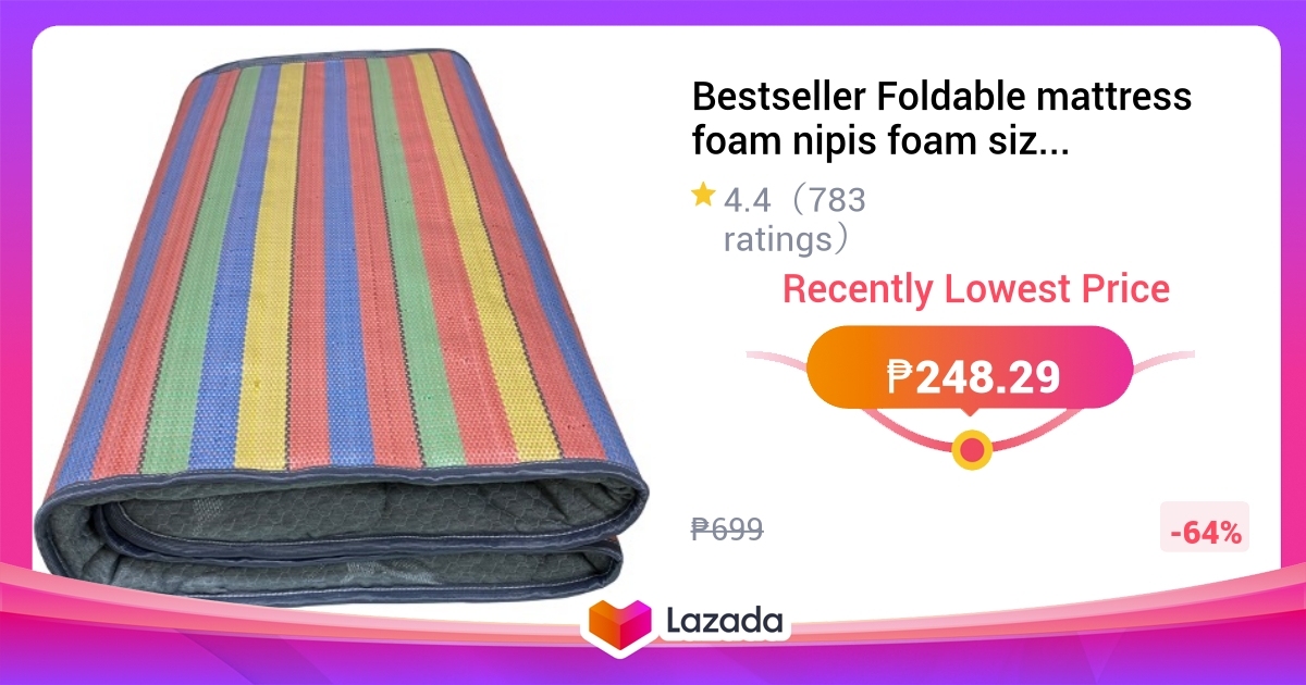 Bestseller Foldable mattress foam nipis foam size single double queen ...