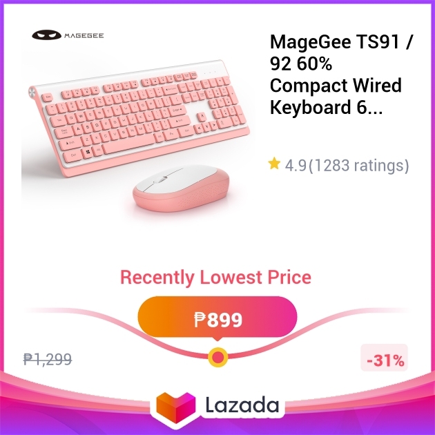 MageGee TS91 / 92 60% Compact Wired Keyboard 61 Keys RGB Backlight ...