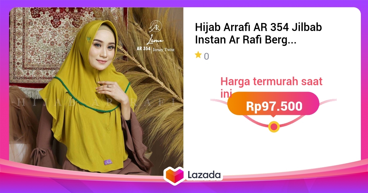 Hijab Arrafi AR 354 Jilbab Instan Ar Rafi Bergo Kerudung