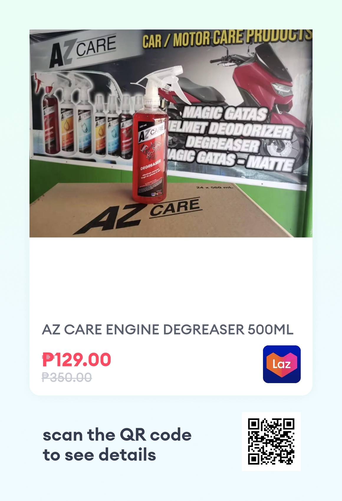AZ CARE ENGINE DEGREASER 500ML