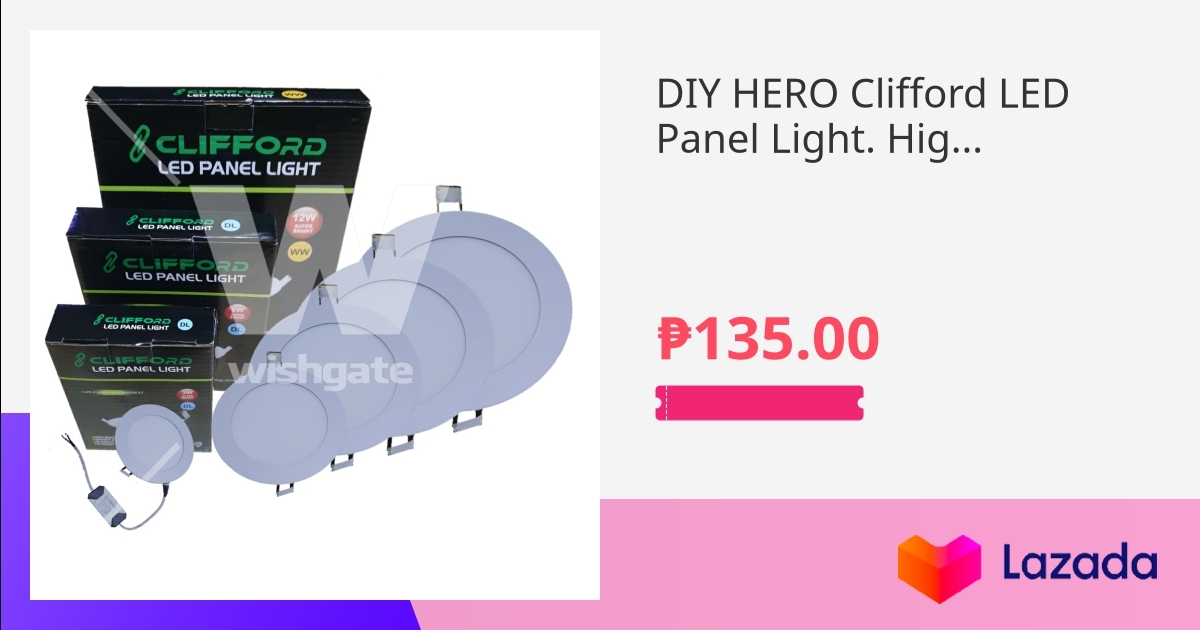 DIY HERO Clifford LED Panel Light. High Brightness. Energy Saving ...