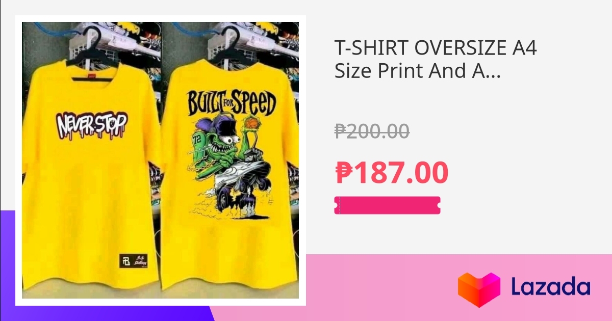 T SHIRT OVERSIZE A4 Size Print And A3 Size Print Sa XL At XXL Trend t-shirt-oversize-a4-size-print-and-a3-size-print-sa-xl-at-xxl-trend