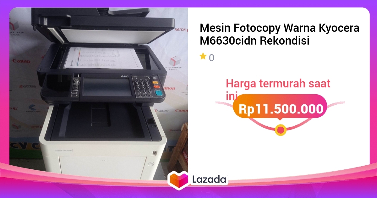 Mesin Fotocopy Warna Kyocera M6630cidn Rekondisi