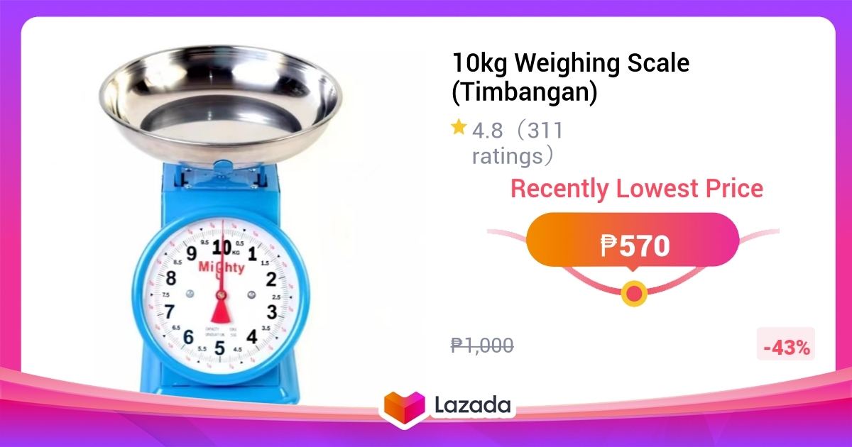 10kg Weighing Scale (Timbangan)