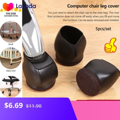 5 Pcs Furniture Caster Cups,Anti-Sliding Rubber Feet Protector Pads ...