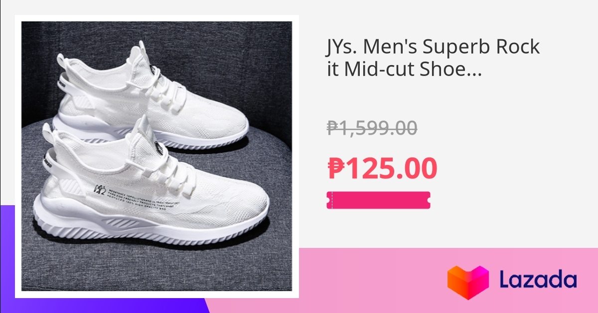 JYs. Men's Superb Rock it Mid-cut Shoes Hype Running Sneakers #M501 ...