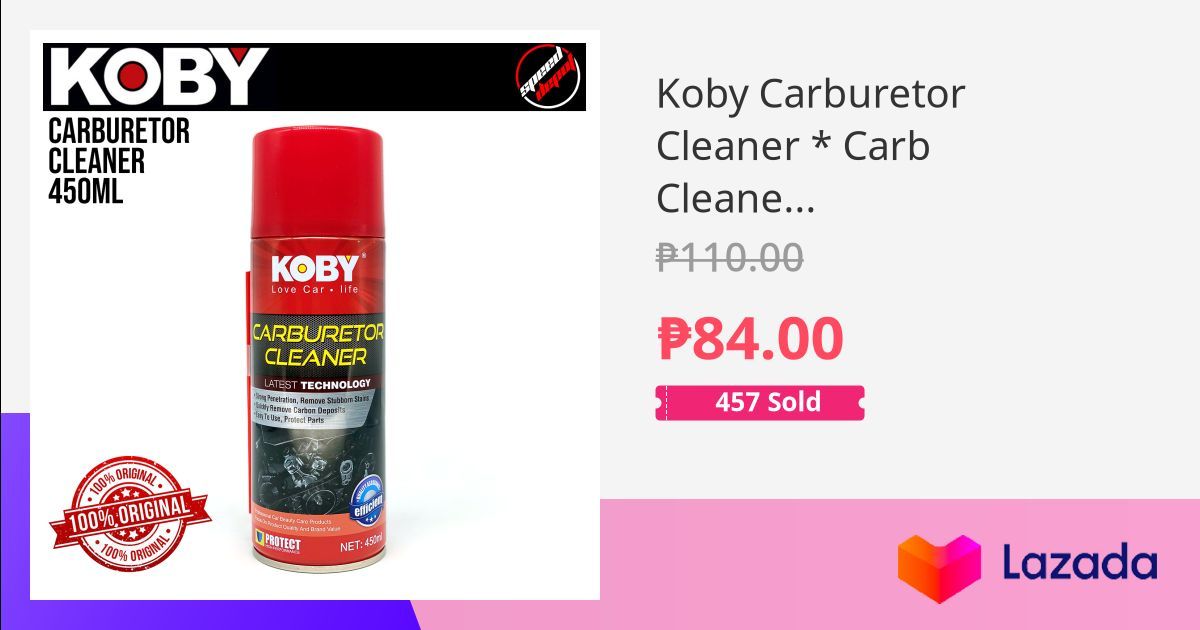 Koby Carburetor Cleaner * Carb Cleaner * 450ml * Speed Depot
