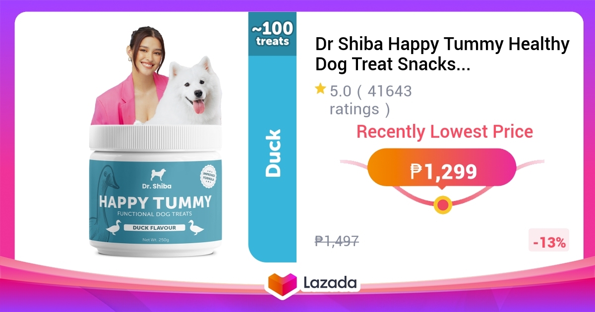 Dr Shiba Happy Tummy Healthy Dog Treat Snacks: Delicious Pet Treats ...