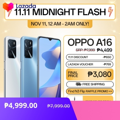 OPPO A16 | expandable to 256GB Storage* | 6.5" HD+ Eye-care Display ...