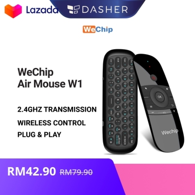 Wechip W1 2.4G Air Mouse Wireless Keyboard Remote Control 6-Aixs sensor ...