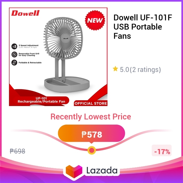 Dowell UF-101F USB Portable Fans