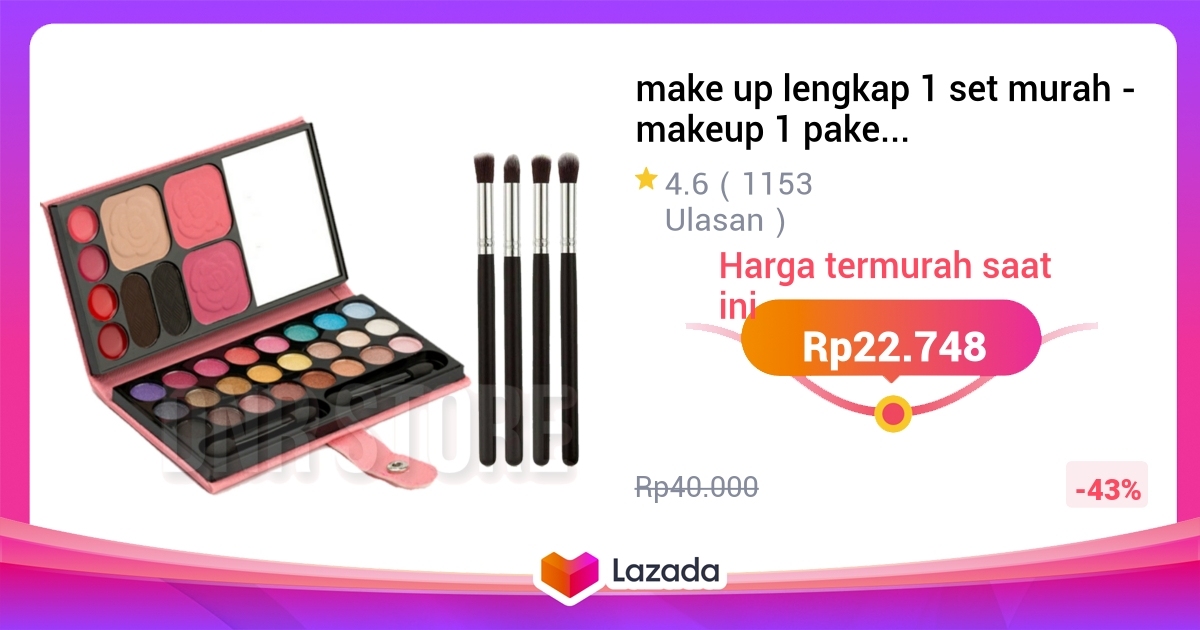 make up lengkap 1 set murah - makeup 1 paket komplit
