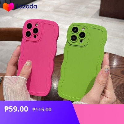 Candy Colors Wave Shape Phone Case for IPhone 14 13 12 11 Pro X XS Max ...