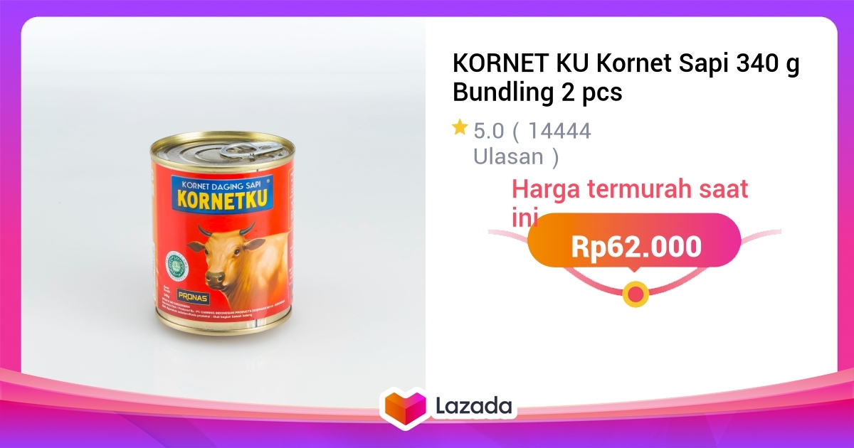 KORNET KU Kornet Sapi 340 g Bundling 2 pcs