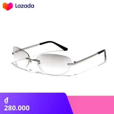 Y2K Julia Kính Râm thời trang + khăn lau kính