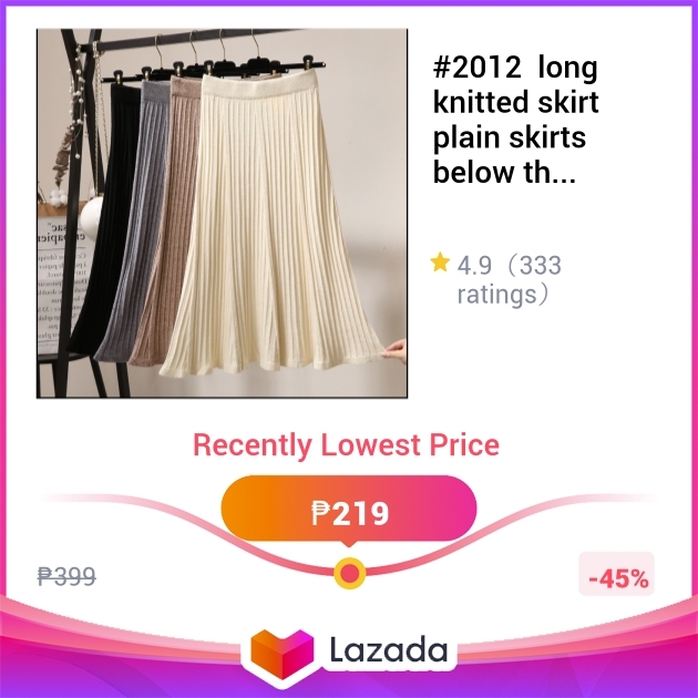 #2012 long knitted skirt plain skirts below the knee for womens long ...