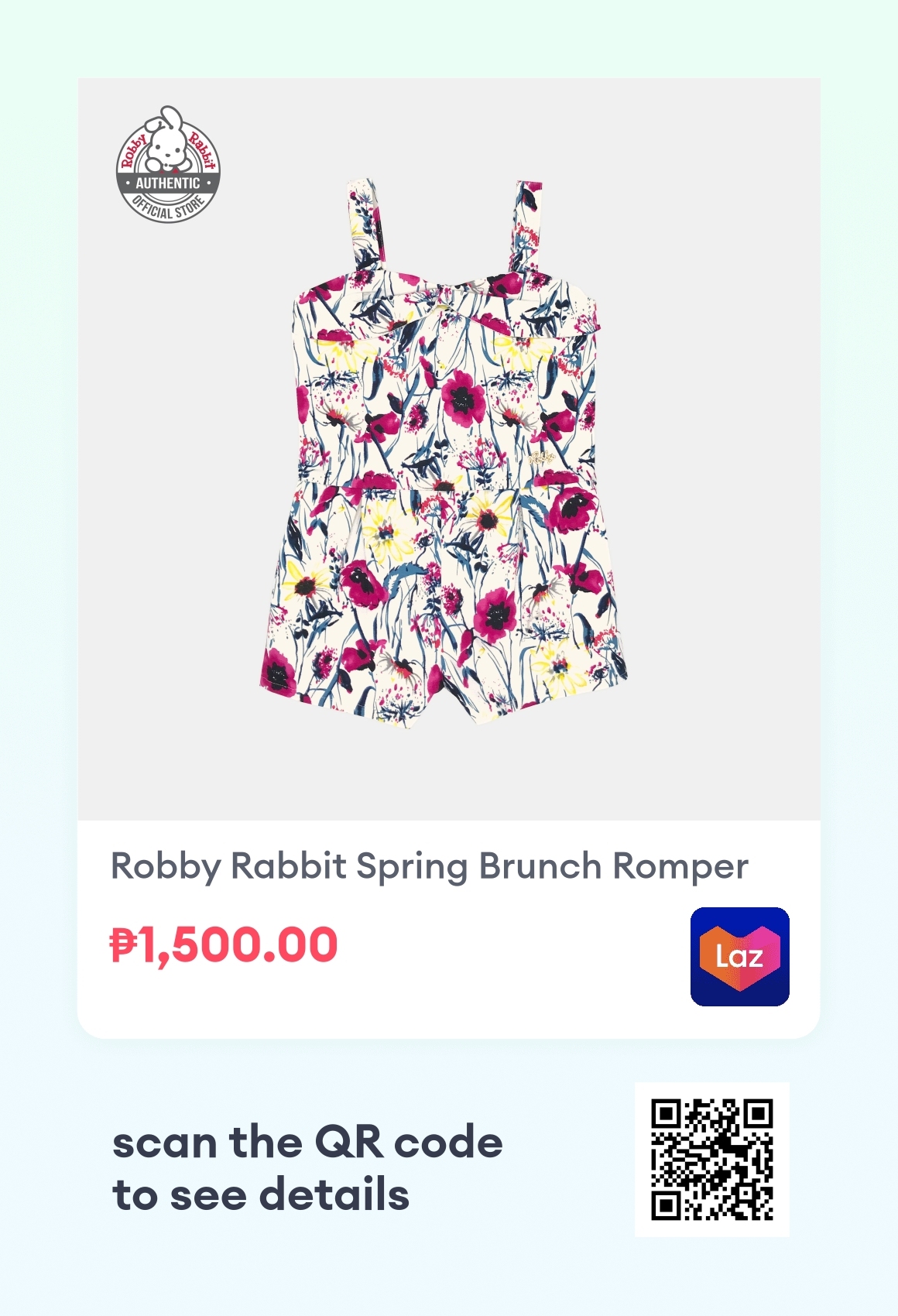 Robby Rabbit Spring Brunch Romper