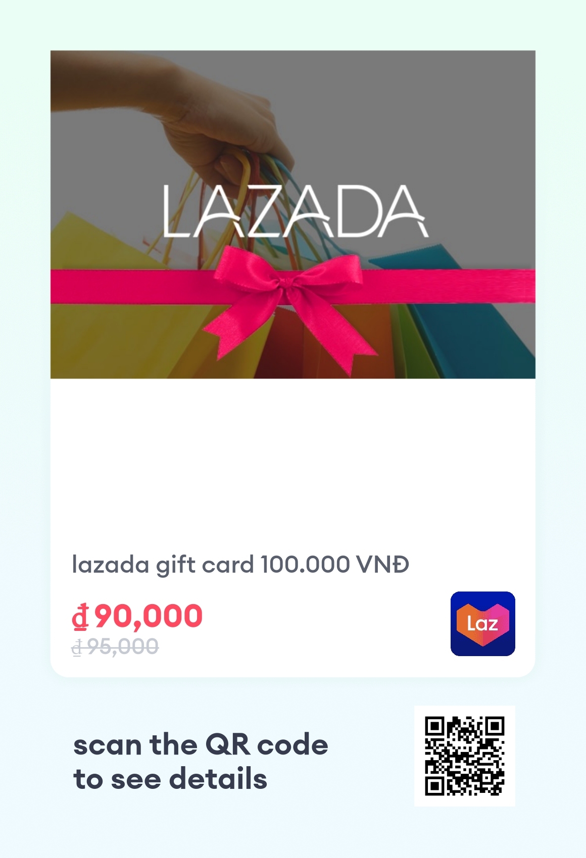 lazada gift card 100.000 VNĐ