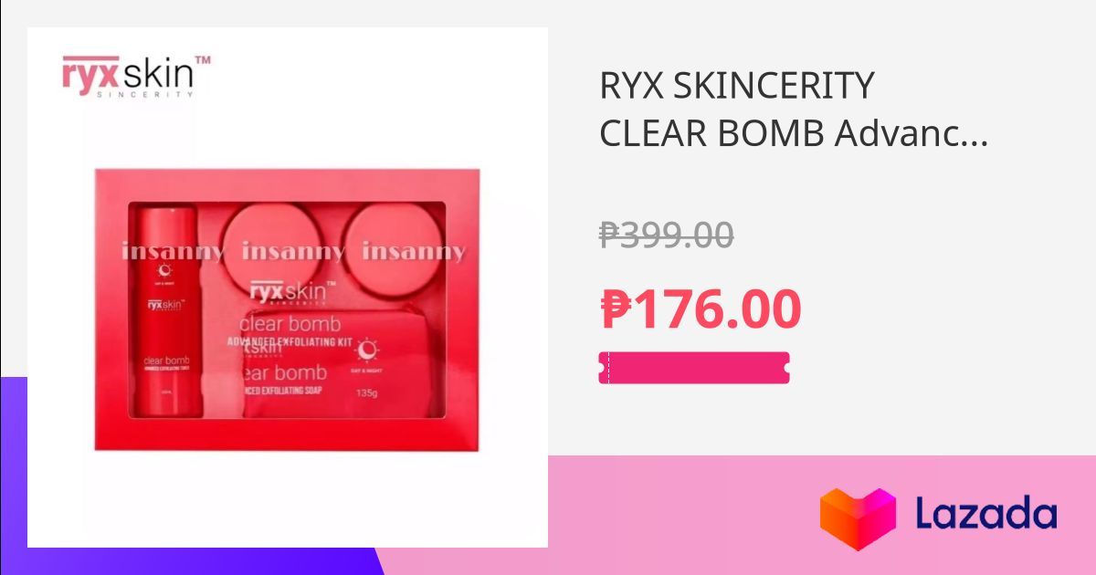 RYX SKINCERITY CLEAR BOMB Advance Exfoliating Kit