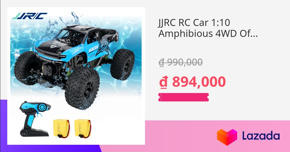 JJRC RC Car 1:10 Amphibious 4WD Off Road Remote Control Racing Car With ...