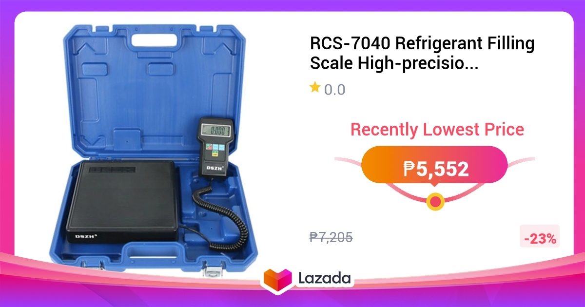 RCS-7040 Refrigerant Filling Scale High-precision Portable Refrigerant ...