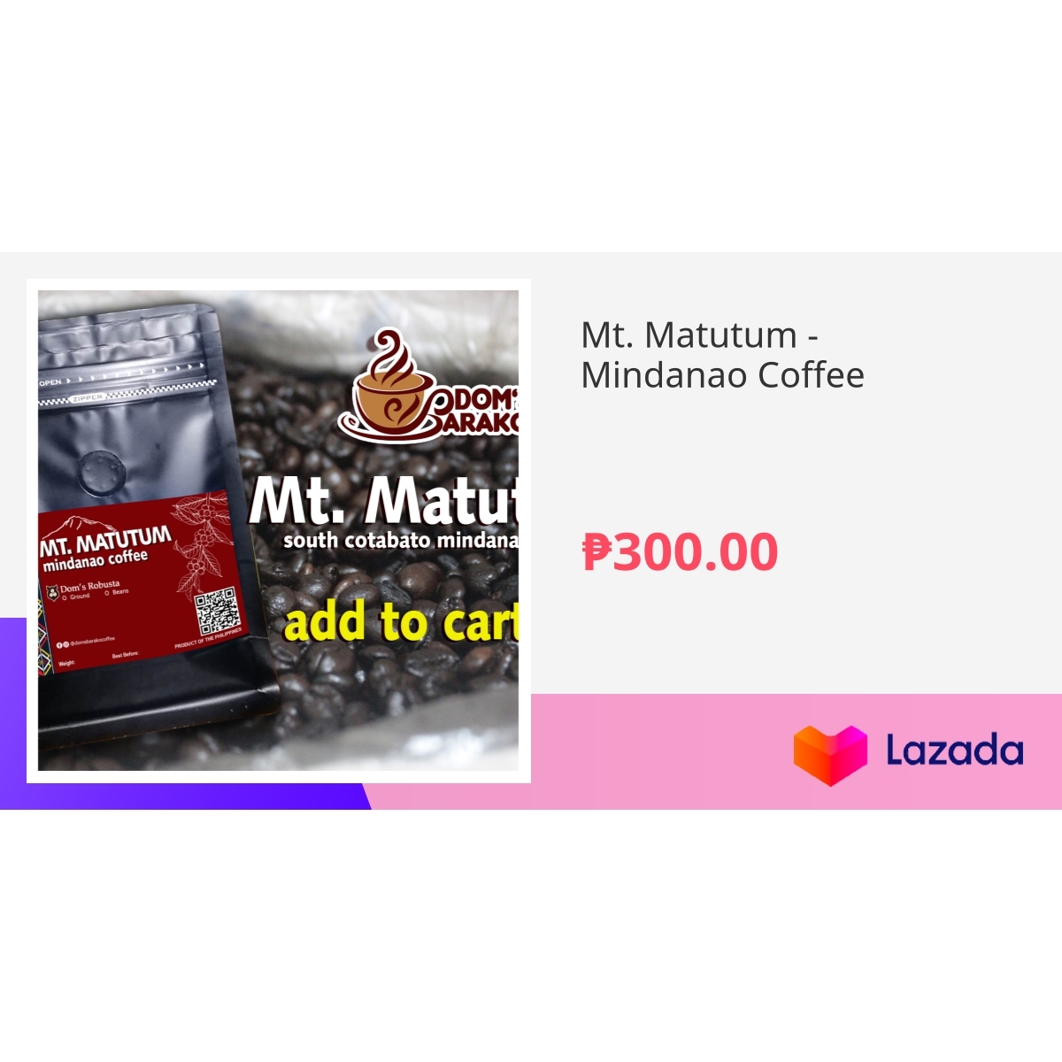 Mt. Matutum - Mindanao Coffee