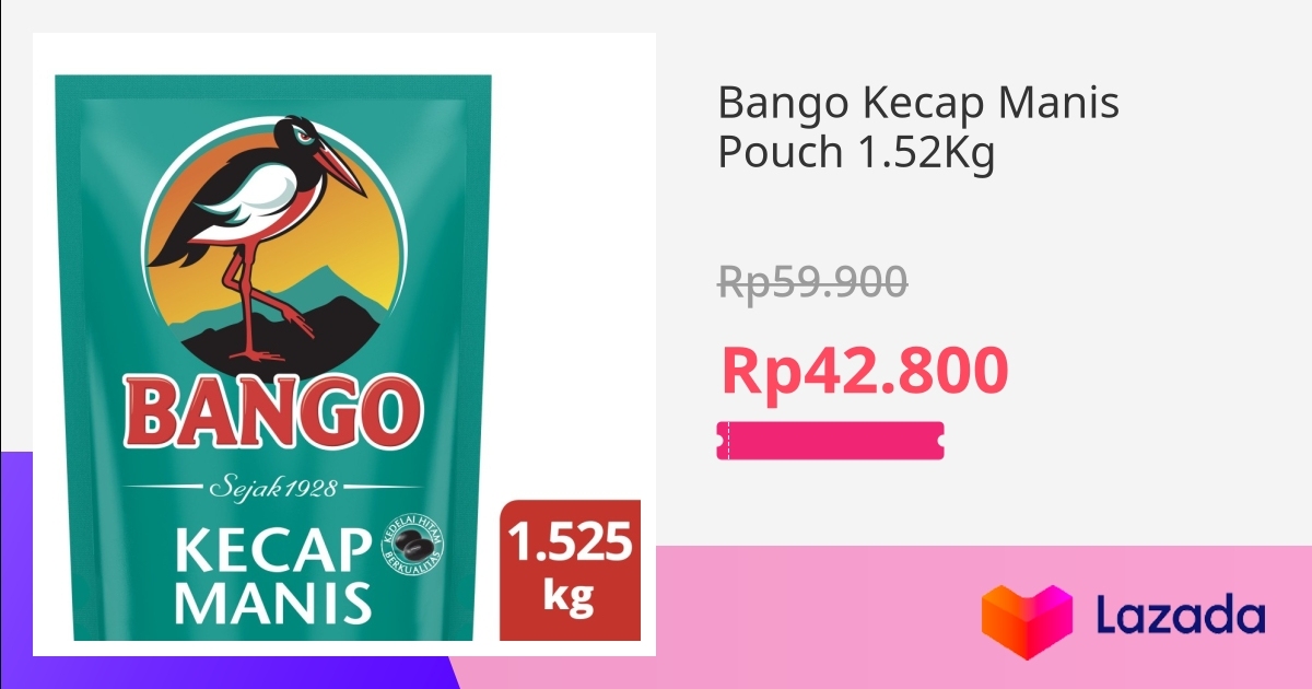 Bango Kecap Manis Pouch 1.52Kg