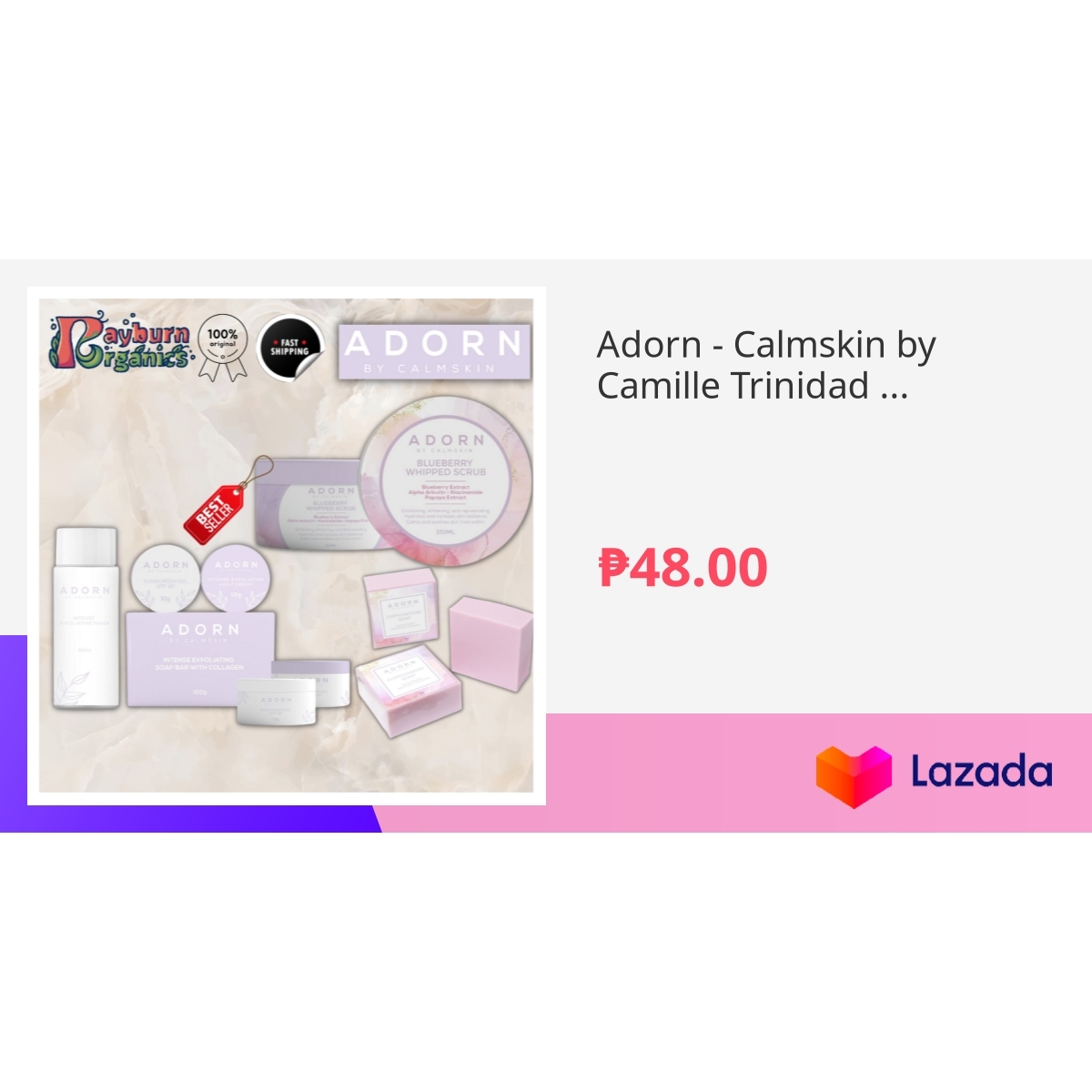 Adorn - Calmskin by Camille Trinidad - Blueberry Scrub | Chimchaghan ...