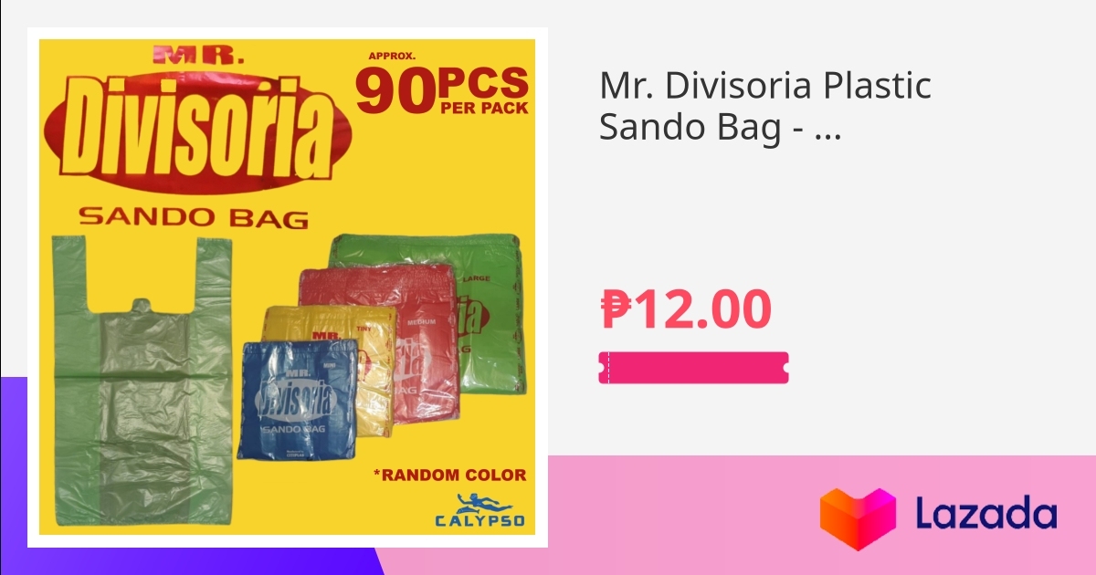 Mr. Divisoria Plastic Sando Bag - 1 Pack (90 Pieces) - Micro/Mini/Tiny ...