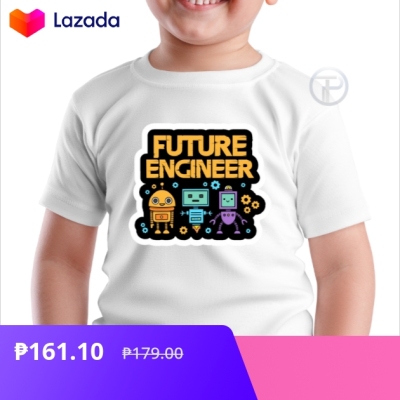 Tee Planet Kids Future Engineer Shirt Designs 5 - 10 yrs old