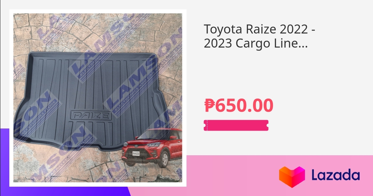 Toyota Raize 2022 - 2023 Cargo Liner Trunk Tray