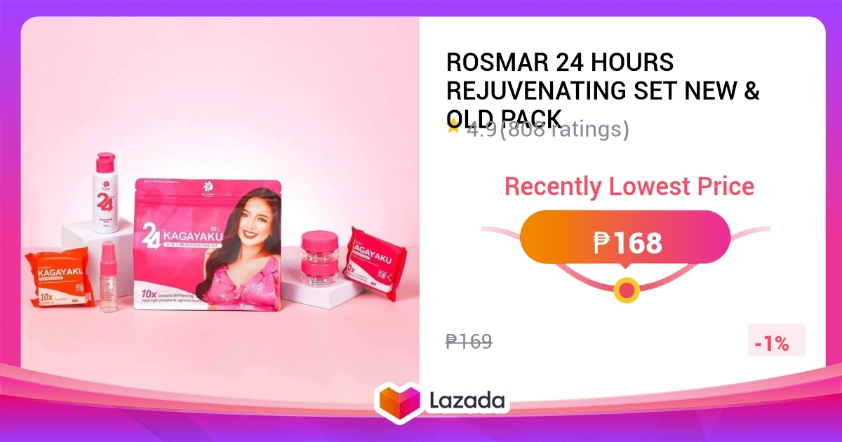 ROSMAR 24 HOURS REJUVENATING SET NEW & OLD PACK