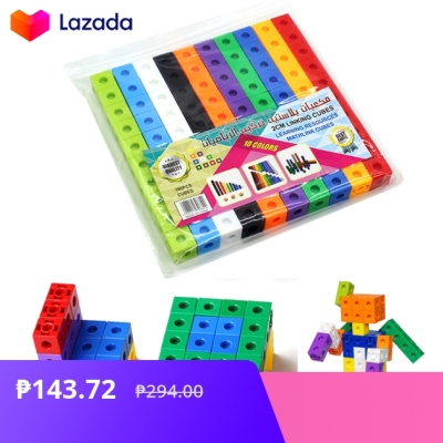 100PCS Assembled Building Blocks Kids Stacking Cube Building Kit ...
