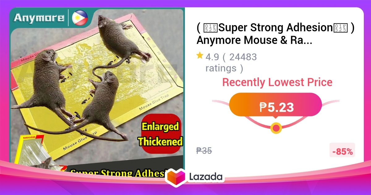 ( 🔥Super Strong Adhesion🔥 ) Anymore Mouse & Rat Trap Glue Board Sticky ...