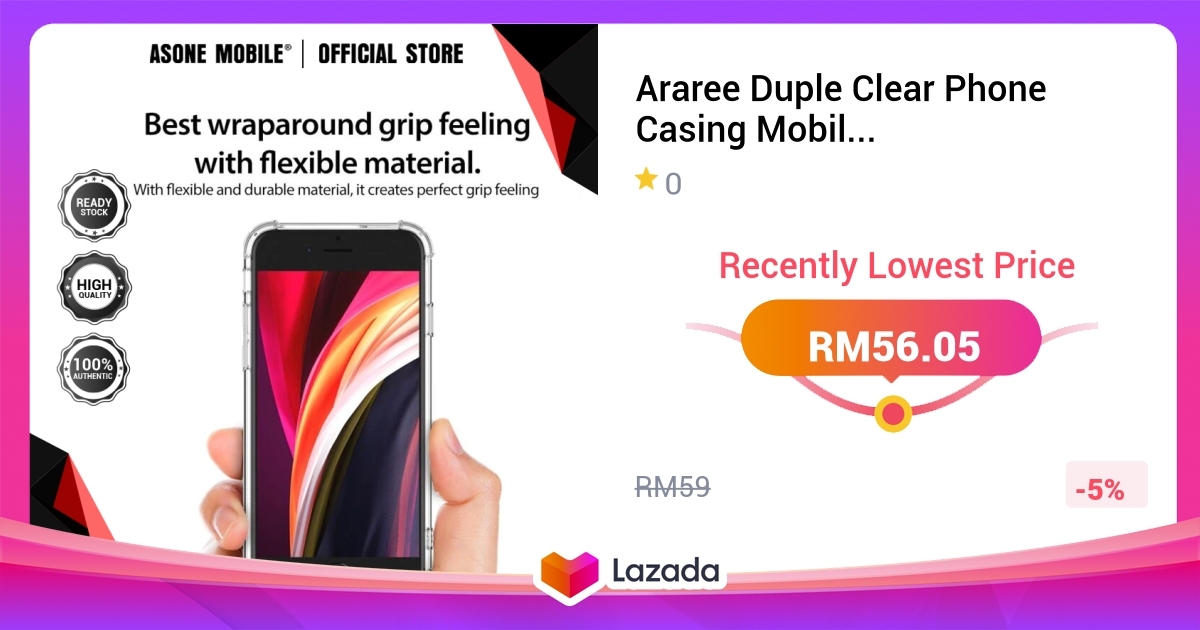 Araree Duple Clear Phone Casing Mobile Accessories Case For iPhone SE 3 ...