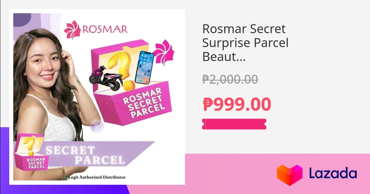 Rosmar Secret Surprise Parcel Beauty Essentials Beauty Products Set ...